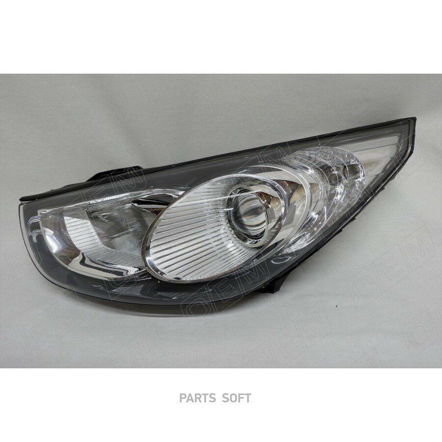 Фара левая Hyundai Ix35 2010-2014, без корректора от официального дистрибьютора, OEM, артикул OEM0019FL