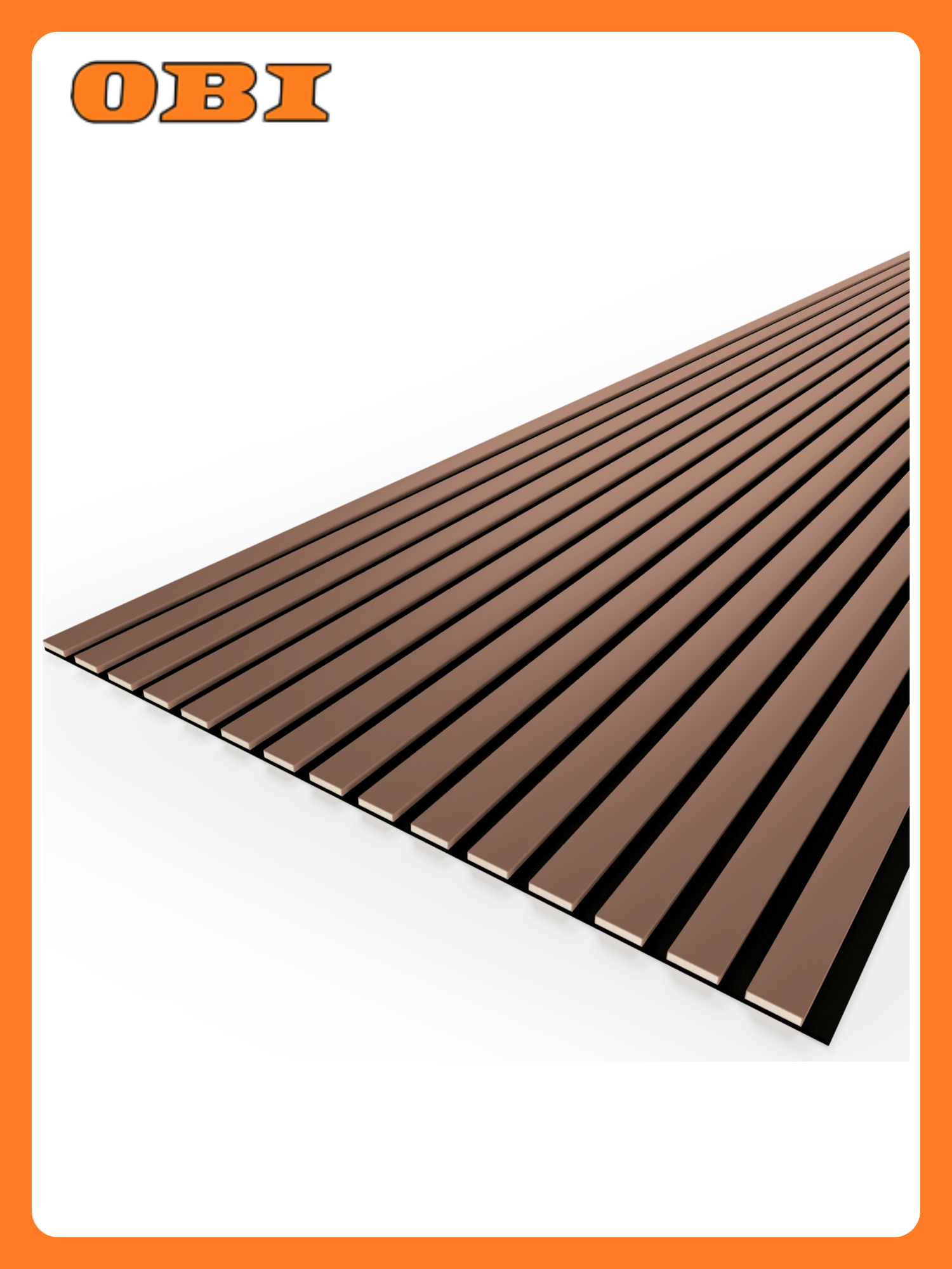 Панель стеновая акустическая Stella Comfort De Luxe Terracotta 2780х600х9