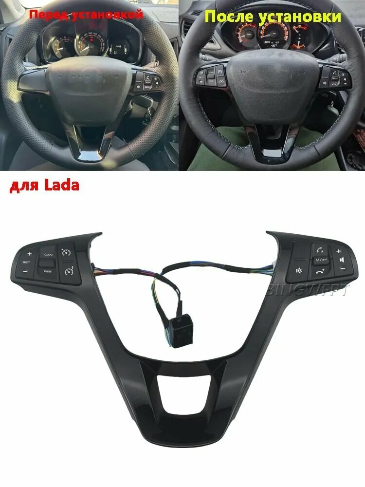 Вставка мультируля арт. для LADA Vesta Sport 2015-2022 Lada SW Cross Glade West