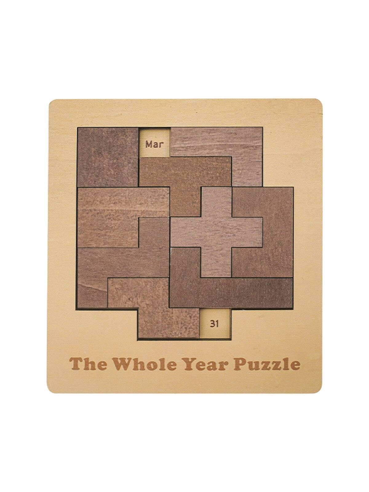 Креативный деревянный календарь-головоломка-головоломка-ежедневник для взрослых