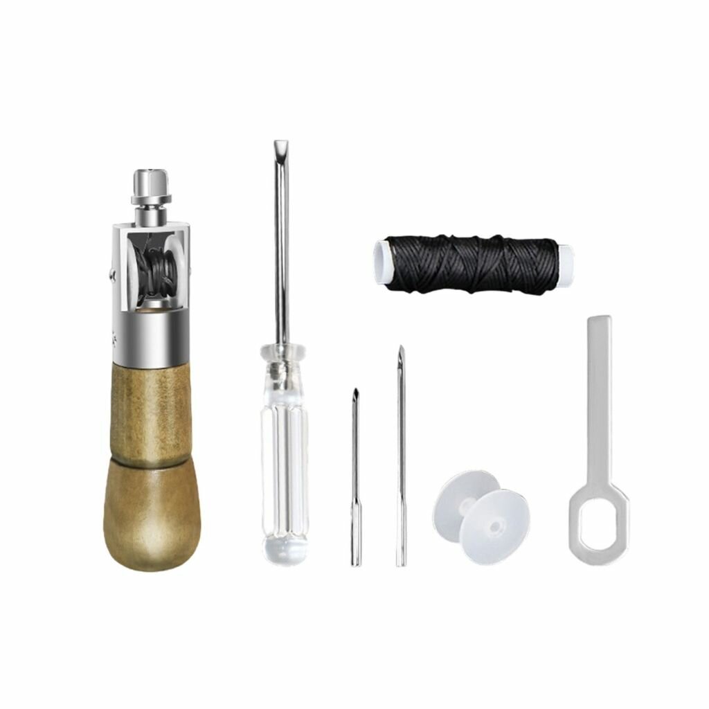 Инструмент для сшивания шилом Набор для ремонта кожи Leathercraft, Ручная швейная машина первого типа
