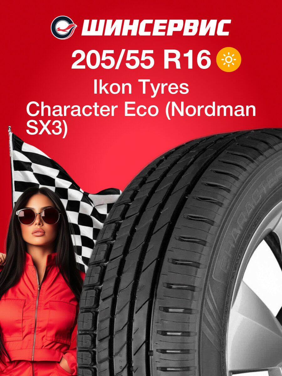 Летняя шина Ikon tyres Character Eco 205/55 R16 91H