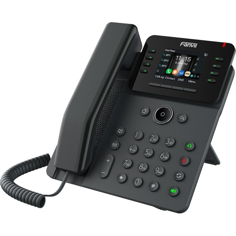 IP-телефон Fanvil V62W, HD voice, 8 SIP,2.8 Inch, Opus+IPV6,21 DSS, WIFI, PSU