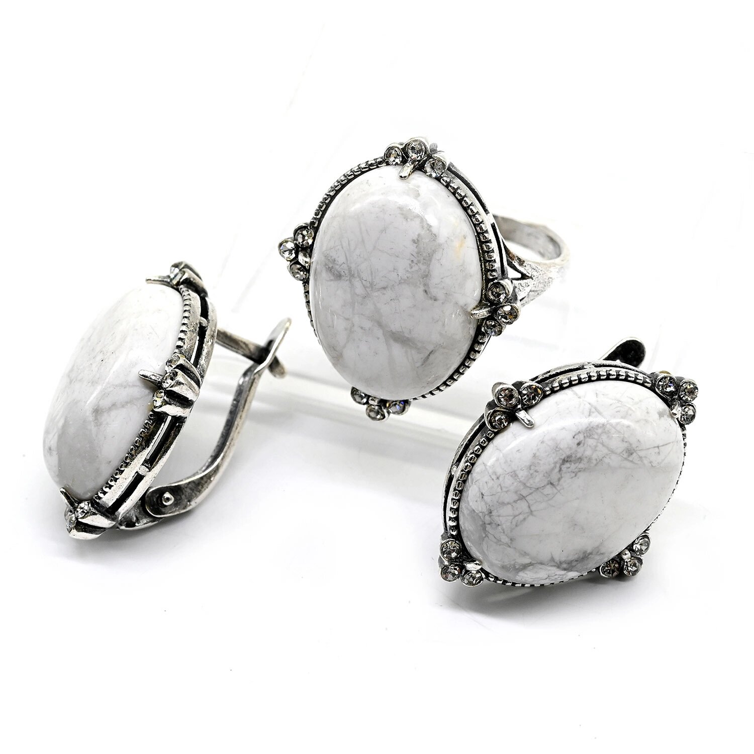 Серьги, кахолонг