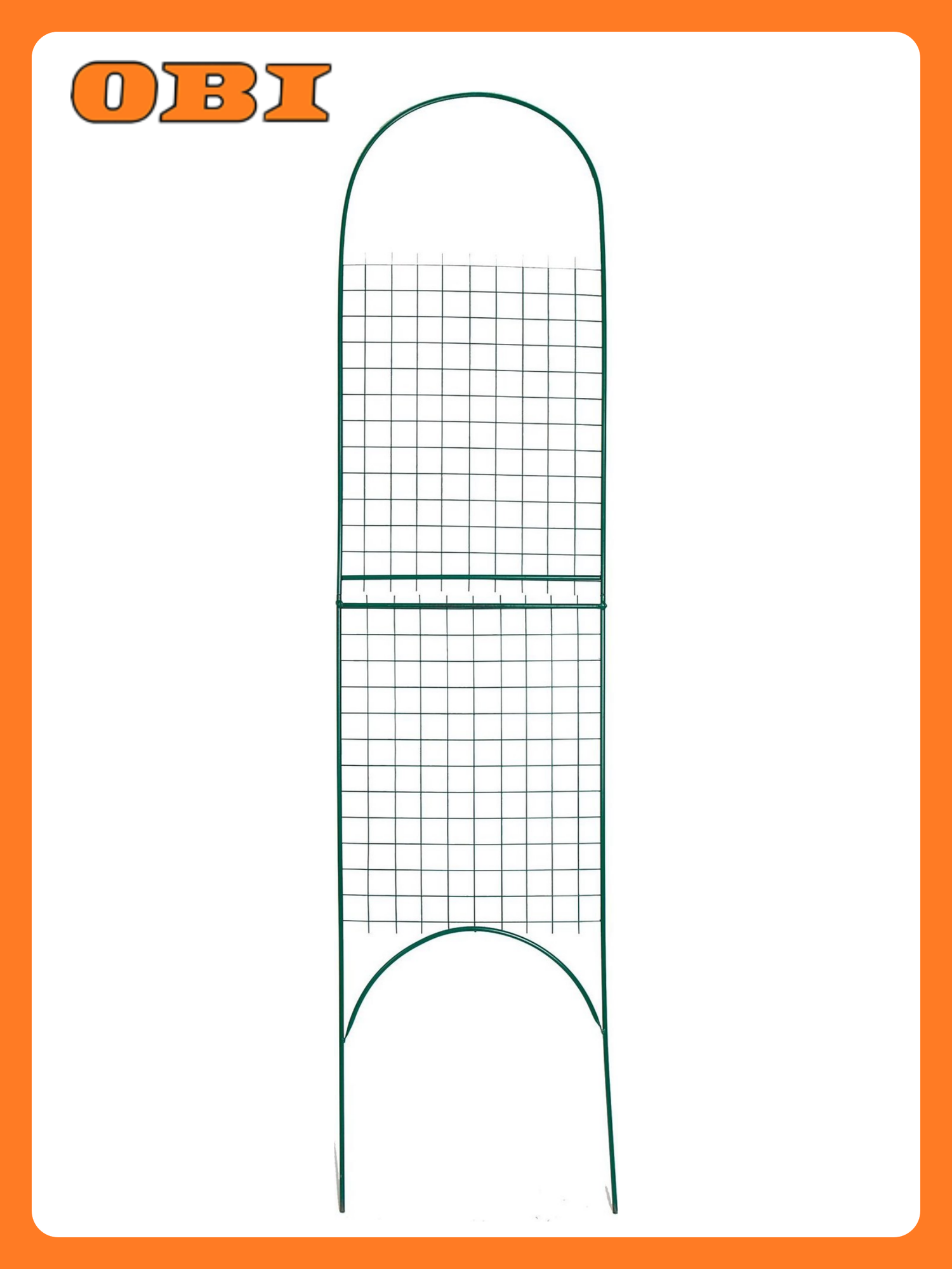 Шпалера Клевер-С, для вьющихся растений, металл, 50x210x2 см, зеленая