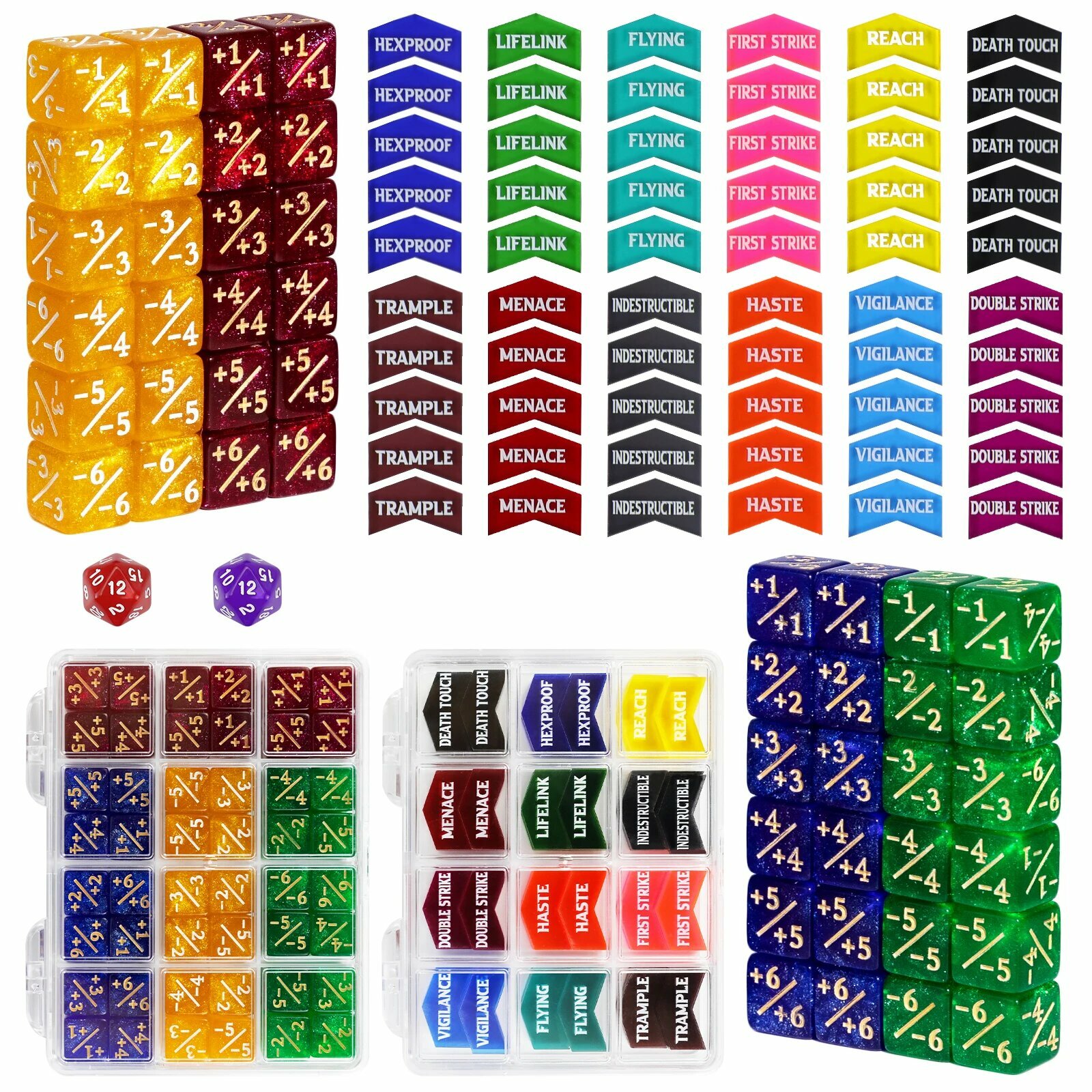 MTG Кубики для подсчета жизни, Shield, Set K, 110шт