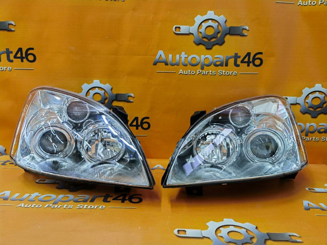 Фары передние комплект левая и правая Чери Фора, Chery Fora. Желтый поворотник, электрокорректор. Оригинал