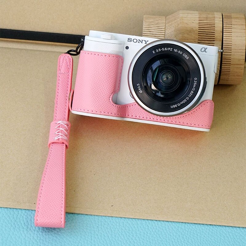 Sony ZV-E10 Основание с текстурой ладони и запястным ремешком, розовый