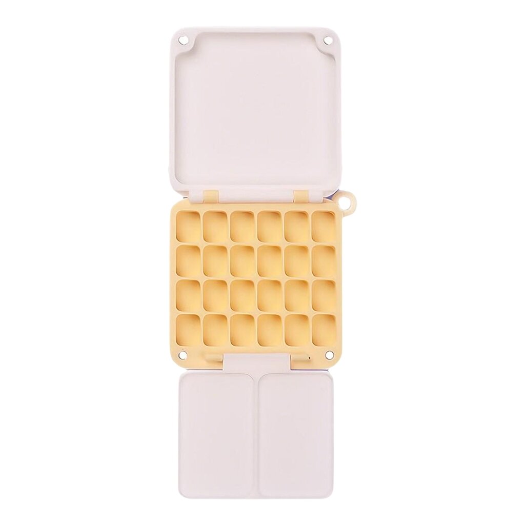 Пустая коробка из-под акварели с поддонами, палитра акварельных красок, коробка из-под акварели с крышкой, поддоны из-под акварели для рисования в путешествиях