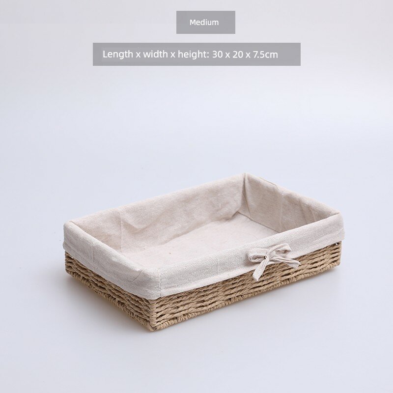 Корзина для хранения из ротанга, средства по уходу за кожей, закуски из сухофруктов, ящик для хранения с дистанционным