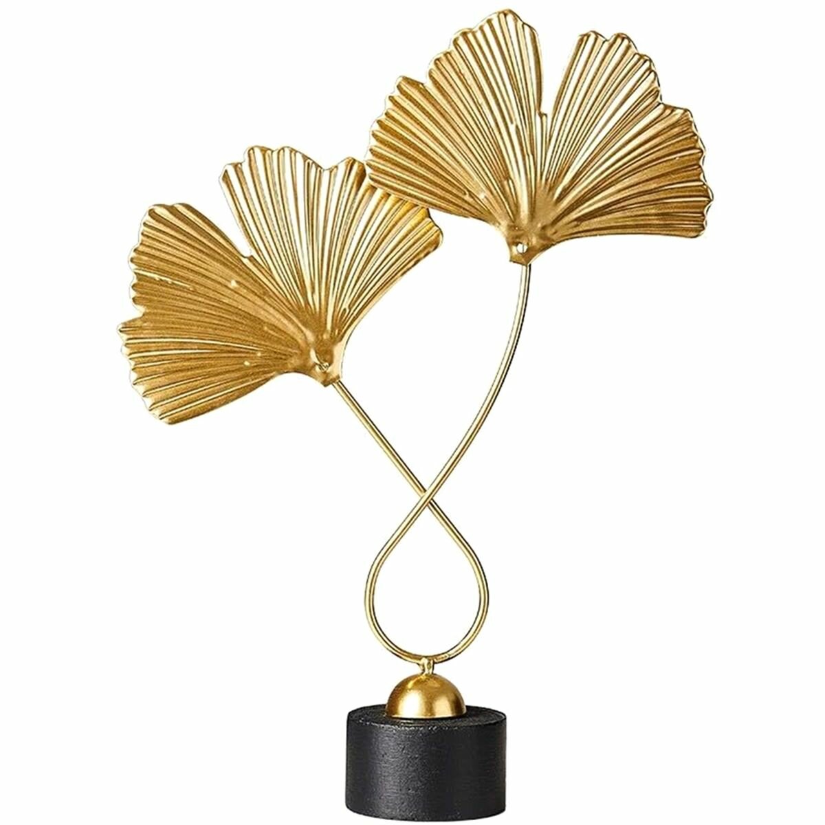 Украшения из железных золотых листьев гинкго для домашнего декора