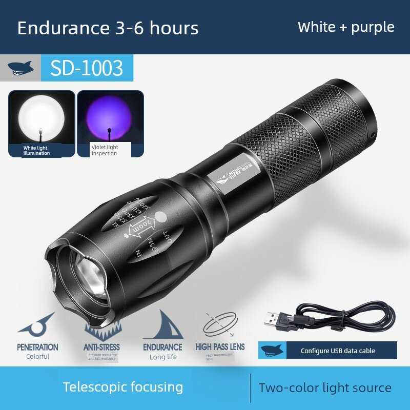 Специальный УФ-фонарь для идентификации нефрита, 395 нм, ультрафиолетовый, перезаряжаемый, мощный, сверхъяркий