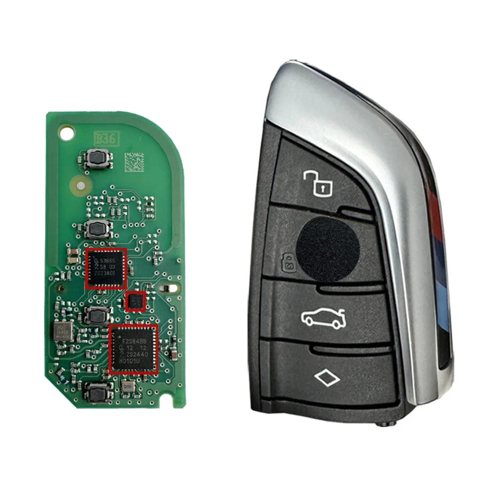 Оригинальный ключ FCC ID: N5F-ID21A для BMW 3 5 6 7 X3 X5 X7 G серии G20 G30 G32 G11 Smart Remote Car Key ID49 Чип 434 МГц Black 4 Buttons