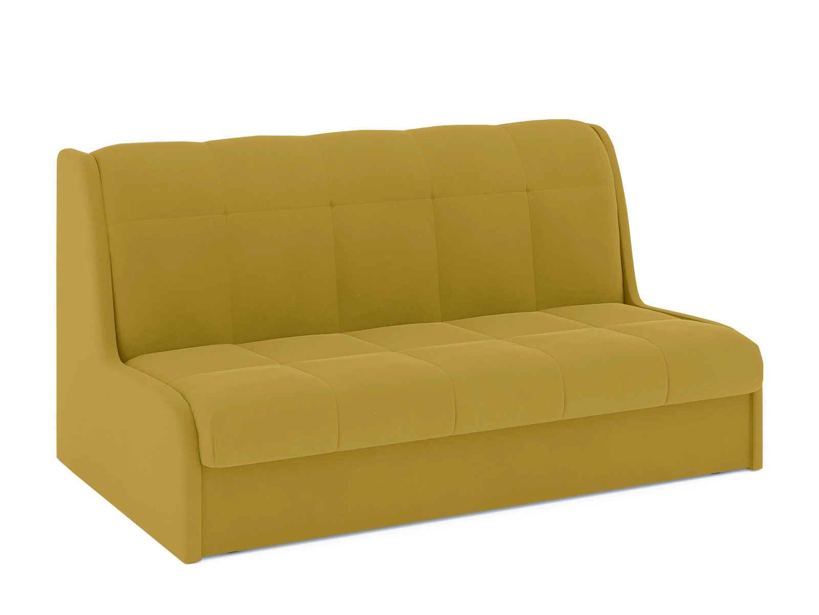 Диван-кровать "Токио", аккордеон, на металлокаркасе, ламели+ППУ, съемный чехол, 100х105х90, велюр Зара Yellow 44