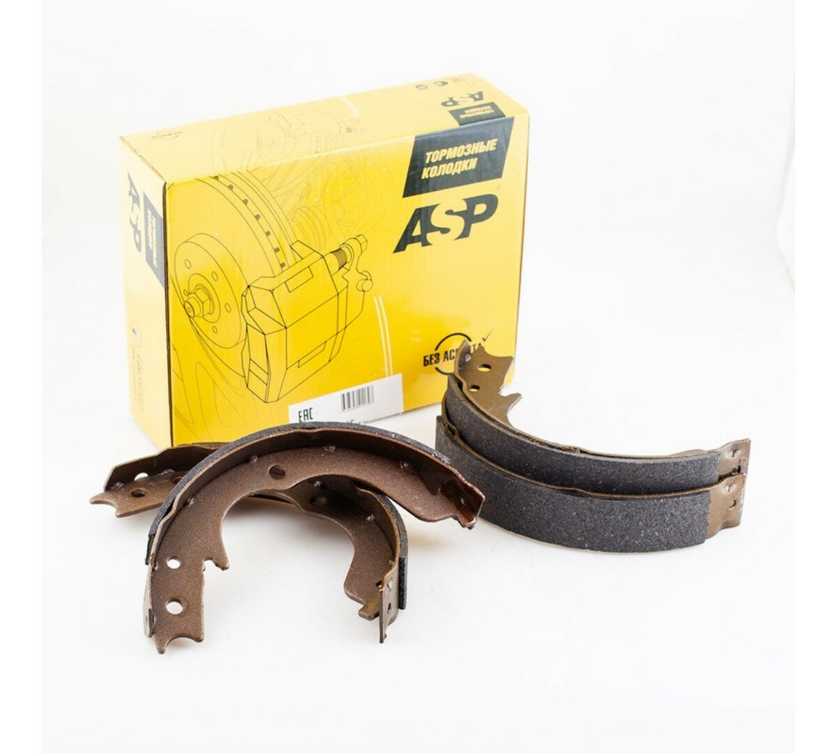 Колодки тормозные ASP K360105 стояночного тормоза Mitsubishi Outlander, Citroen C-Crosser, Subaru Forester, Impreza