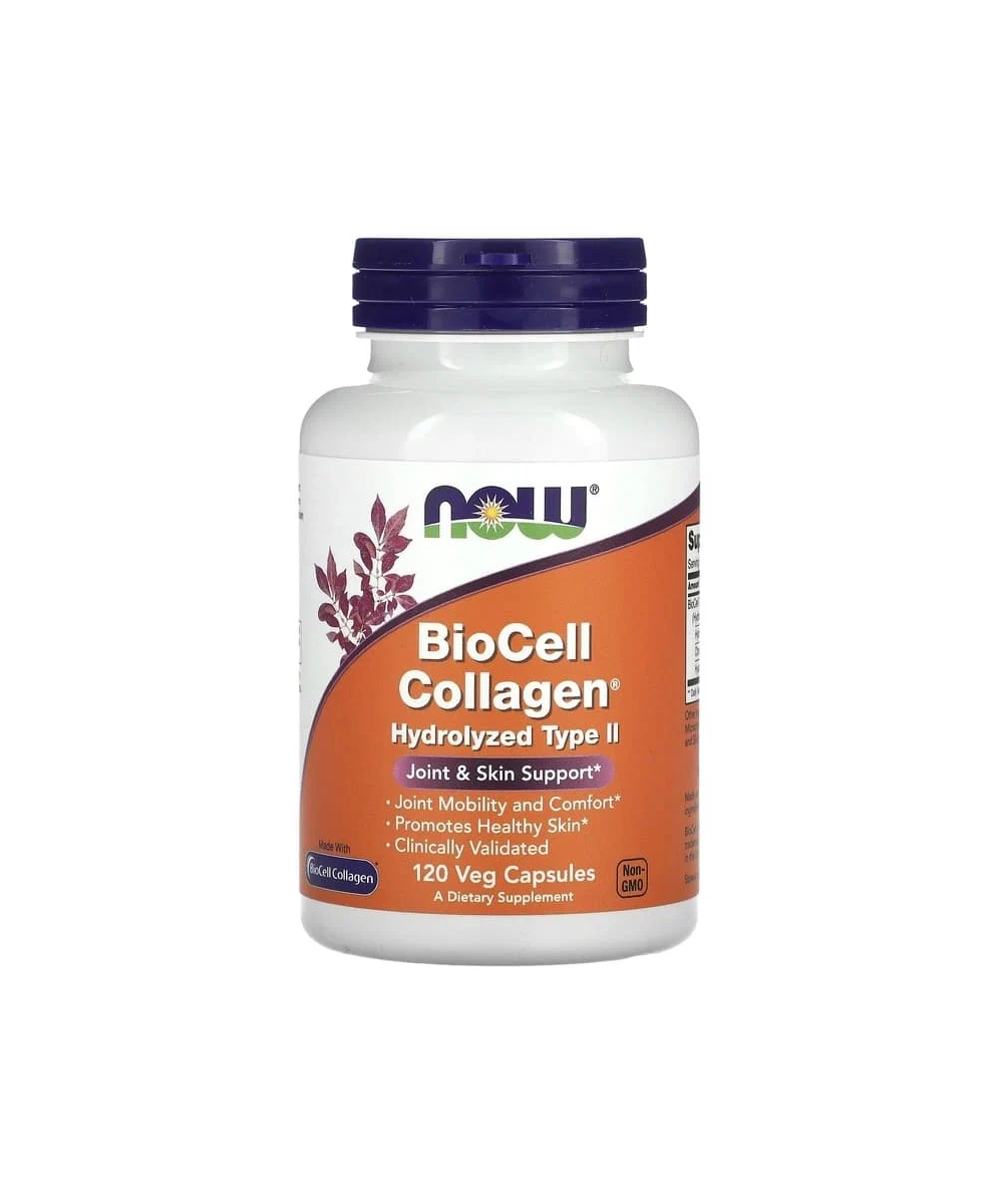 NOW Foods BioCell Collagen Hydrolyzed Type 2, Коллаген гидролизованный тип 2 120 капсул