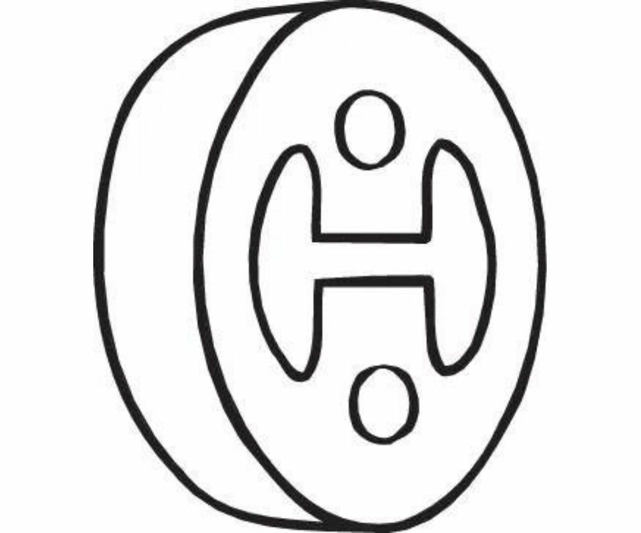 Крепление глушителя BOSAL 255-149 Honda Jazz 1,2, 1,4 03, 02-, CR-V I, II 2,0 10, 95-09, 06, HR-V 1,6 10, 99-