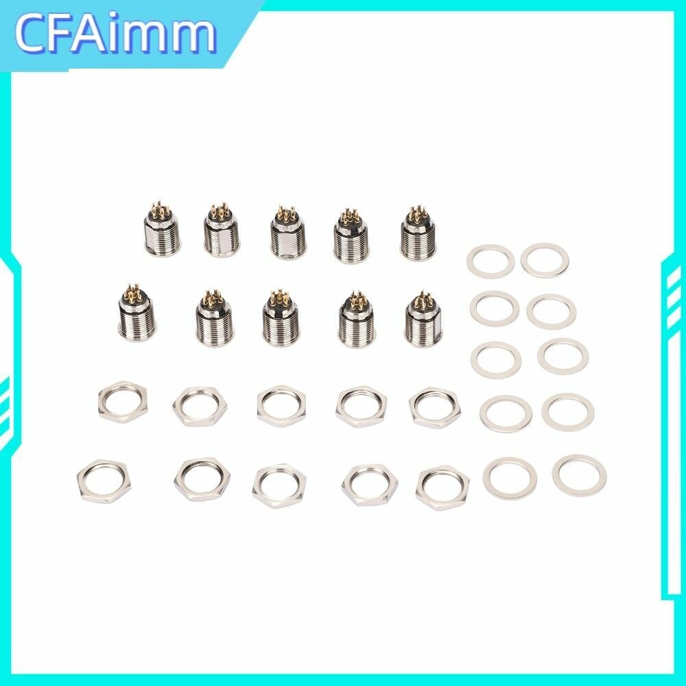 10 комплектов 6-контактных XLR штекеров, для микрофона