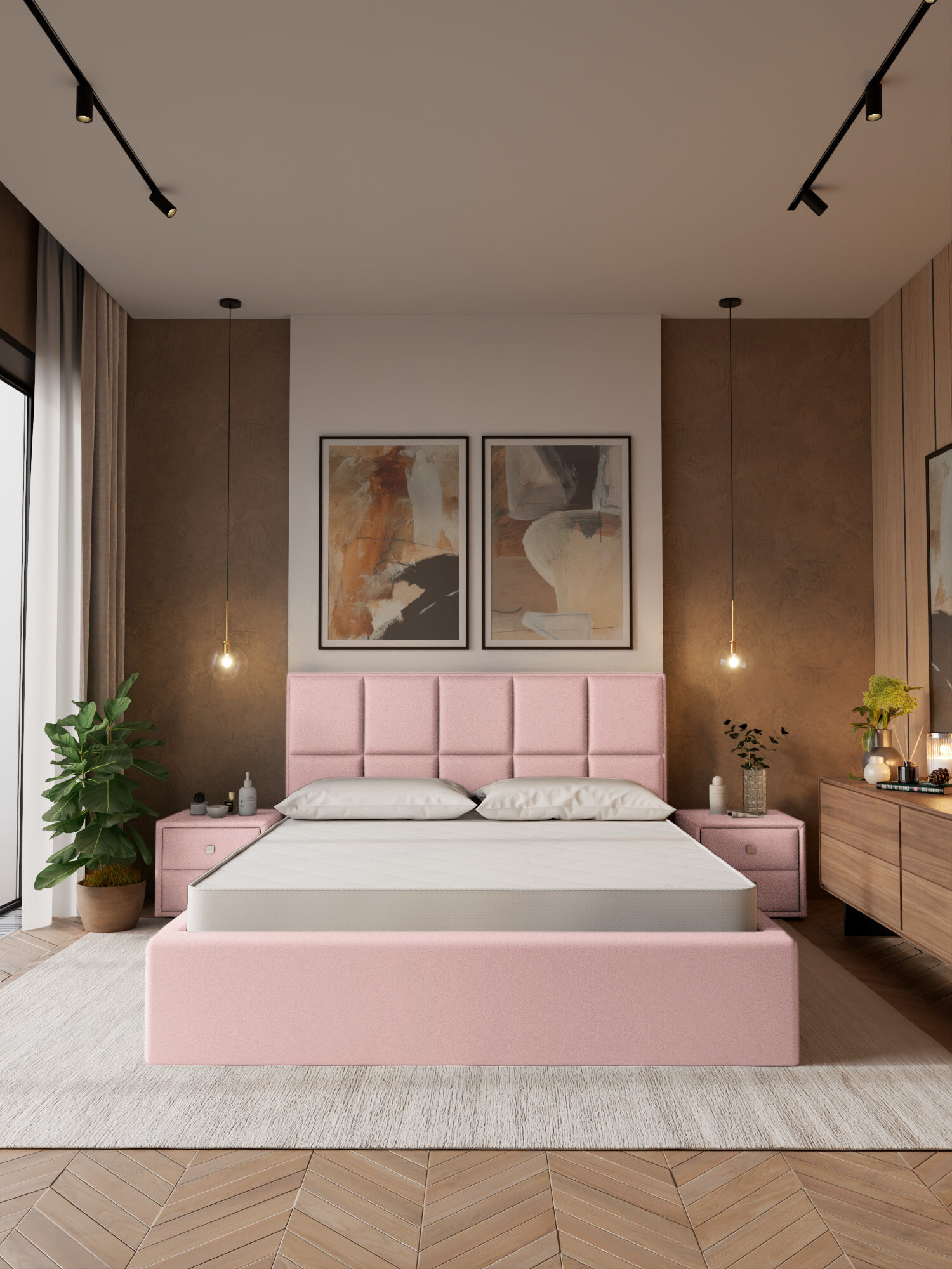 Кровать двуспальная 180х200 с подъемным механизмом, Флоренция с мягким изголовьем для дома и спальни, ортопедическое основание, ящик для белья