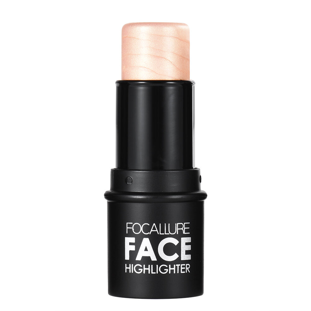 Focallure 1pc Highlighting Pen Makeup Stick Woman Concealer Powder Contour Palette Cosmetic Tool Gold Mineral Material 2.5*6.2cm 24.4g 6.5*2.8*2.7cm 28g