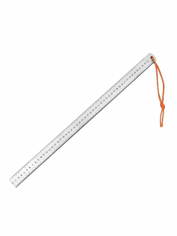 Утолщенная металлическая линейка 50 см - 3 мм