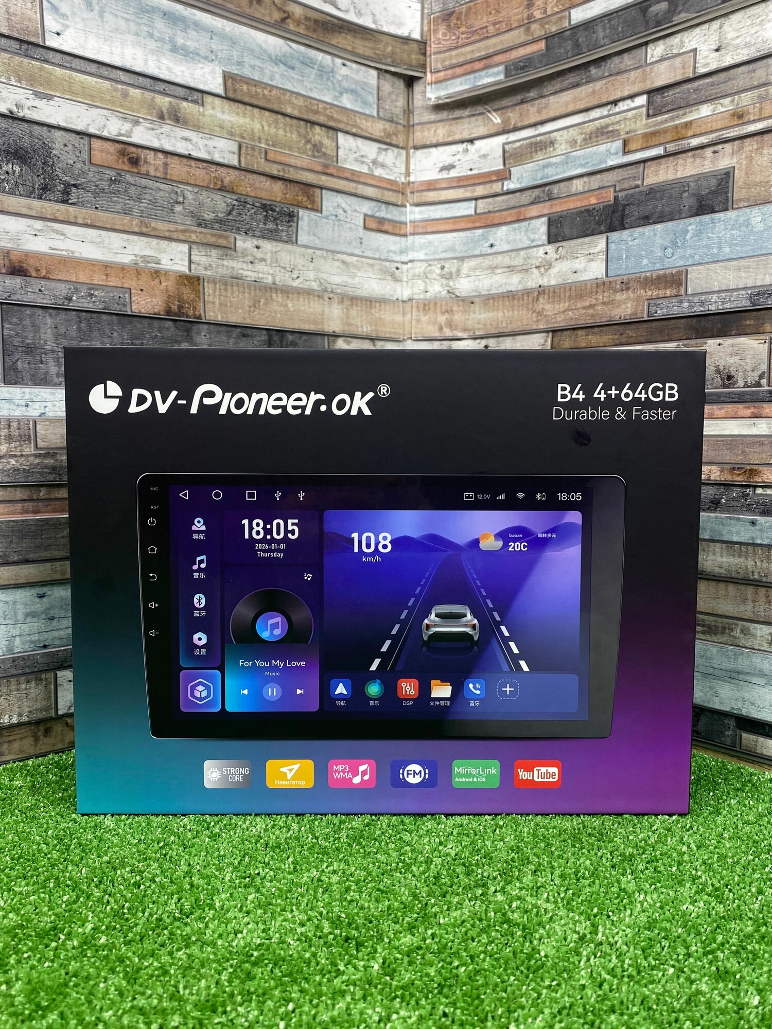 Магнитола андроид, DV-Pioneer. ok B4, 9 дюймов, 4+64, с кулером.