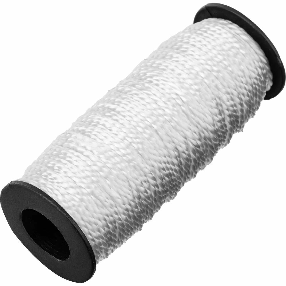 Крученый капроновый шнур 2мм, 50м катушка, 70кгс СИБРТЕХ Россия 93964