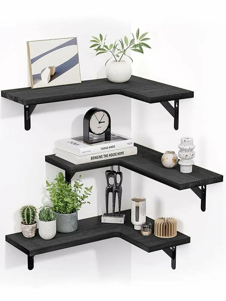 Полка Настенная Угловая, 40х29х1.5 см, 2 шт.