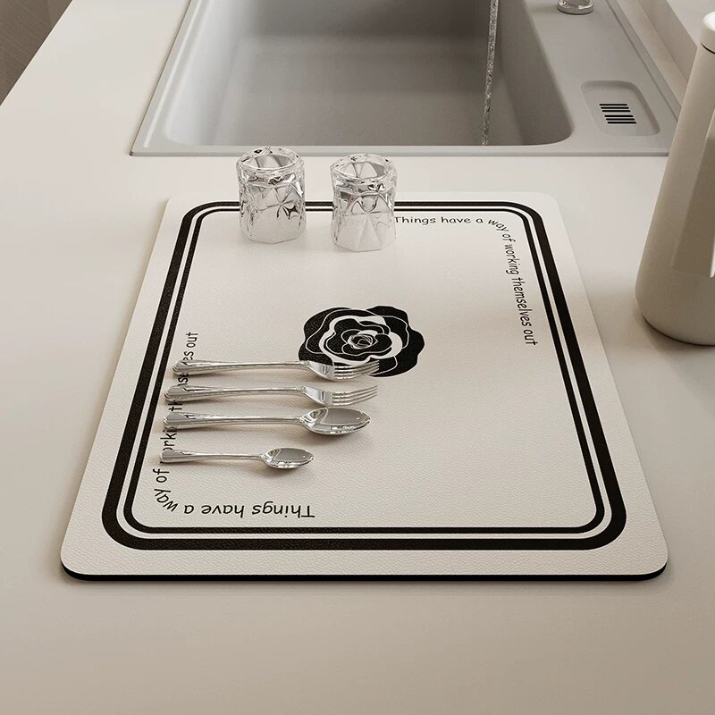 Коврик для кухни в средневековом стиле, впитывающий коврик для раковины в ванной, коврик для обеденного стола,