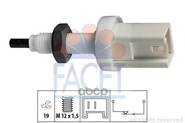 Датчик стоп-сигнала PEUGEOT BOXER I 1.9 D 03/94-04/02 Facet арт. 71066