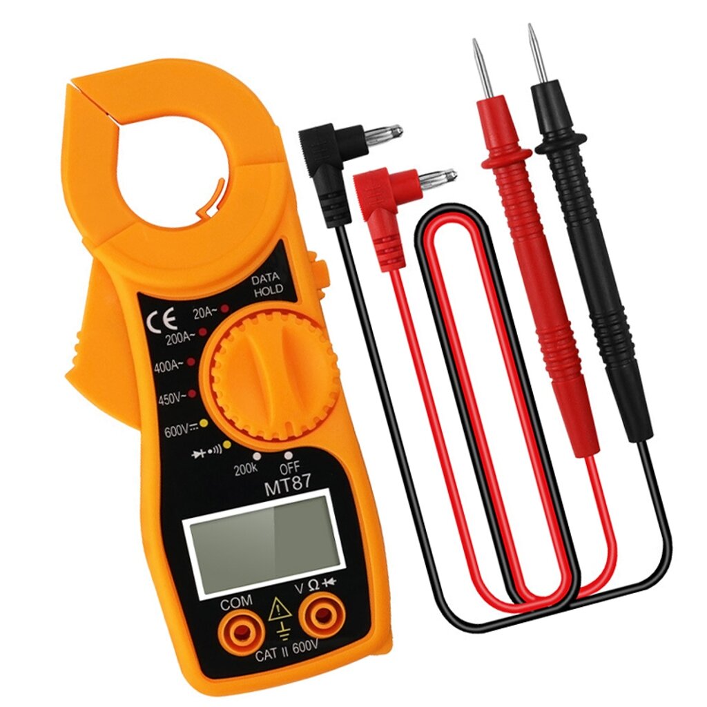 Диагностический измерительный прибор с ЖК-экраном, бесконтактным детектором напряжения и повышенной точностью измерений