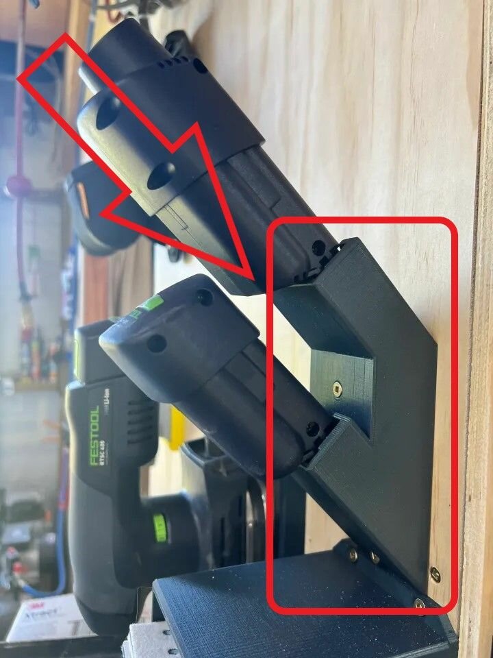 Двойной держатель для АКБ Festool BP18