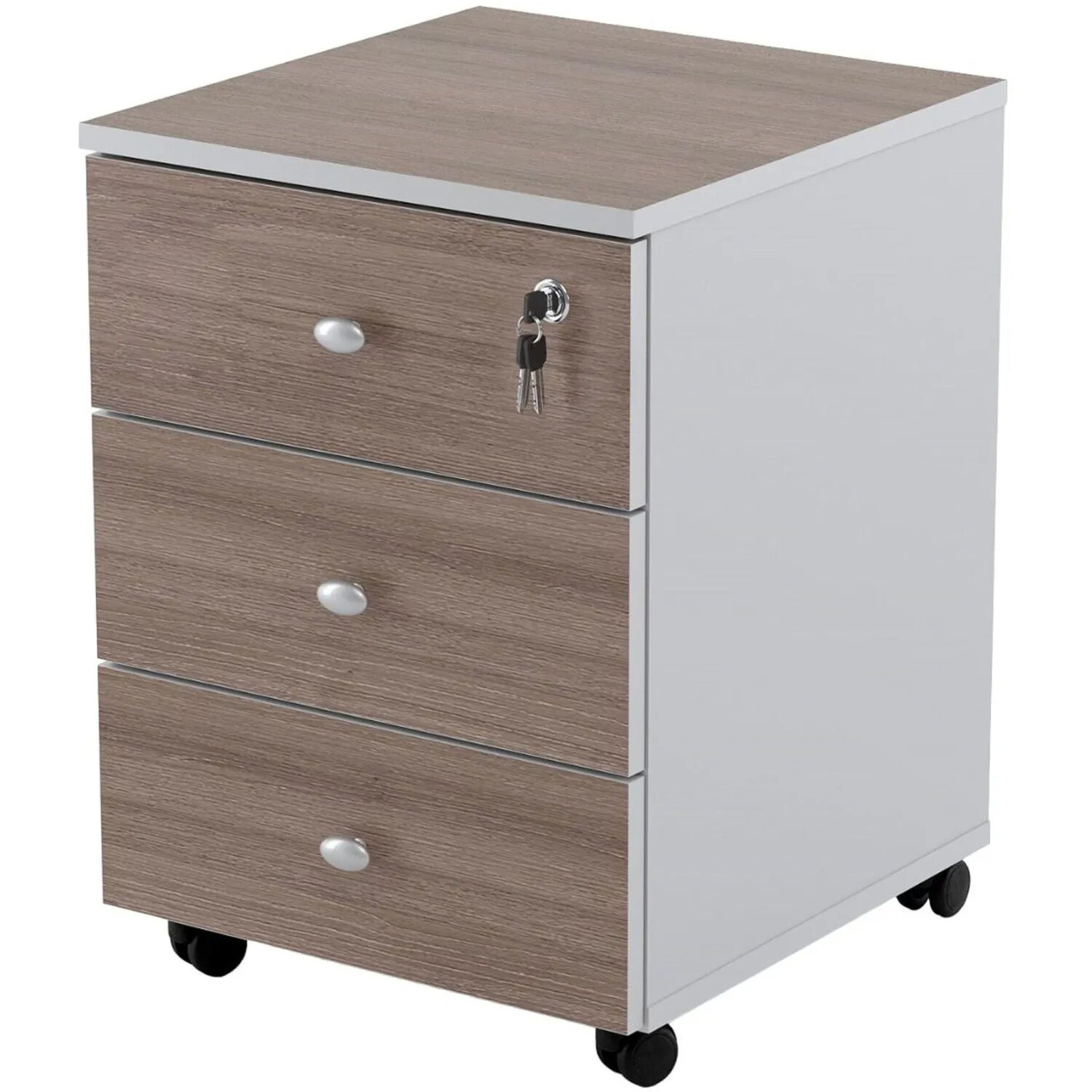 Тумба выкатная Easy St LT с/з 3ящ 400x420x563 д. шамони тёмн/серая