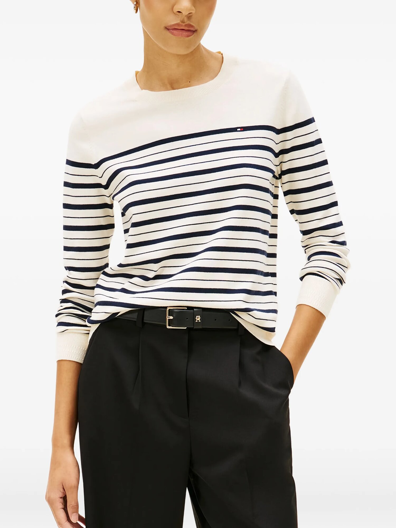 Свитер TOMMY HILFIGER, размер 42 EU, , разноцветный — фото 1