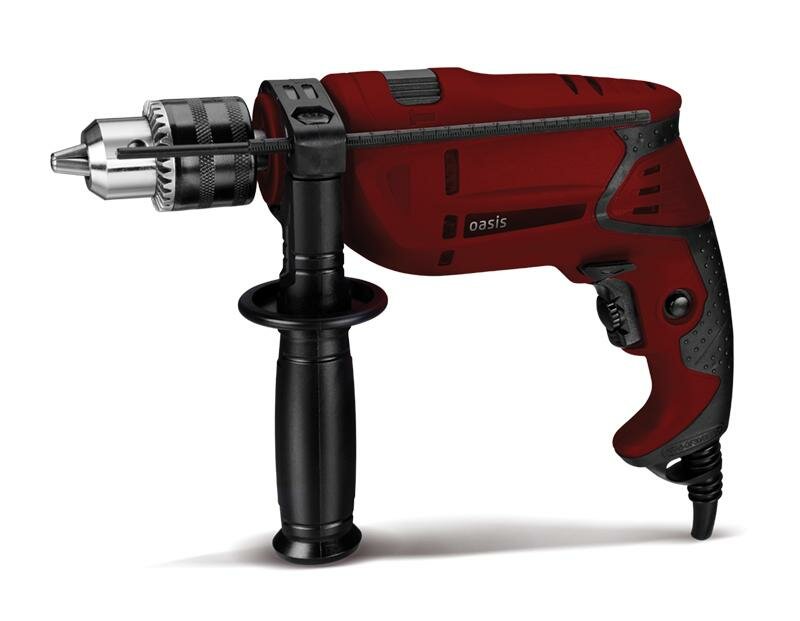 Дрель ударная 710ВТ 0-3300 об. МИН.0-52800 УД/МИН реверс РЕГ. Об. Патрон 13ММ ВЕС 2.0КГ OASIS