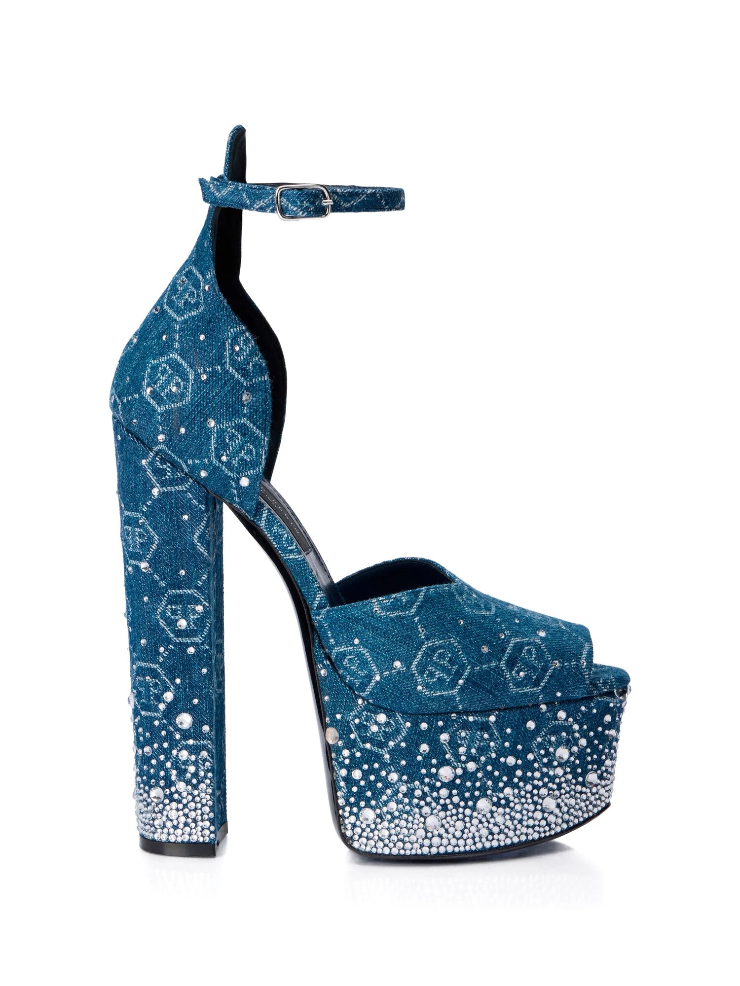Босоножки Monogram rhinestone platform sandals