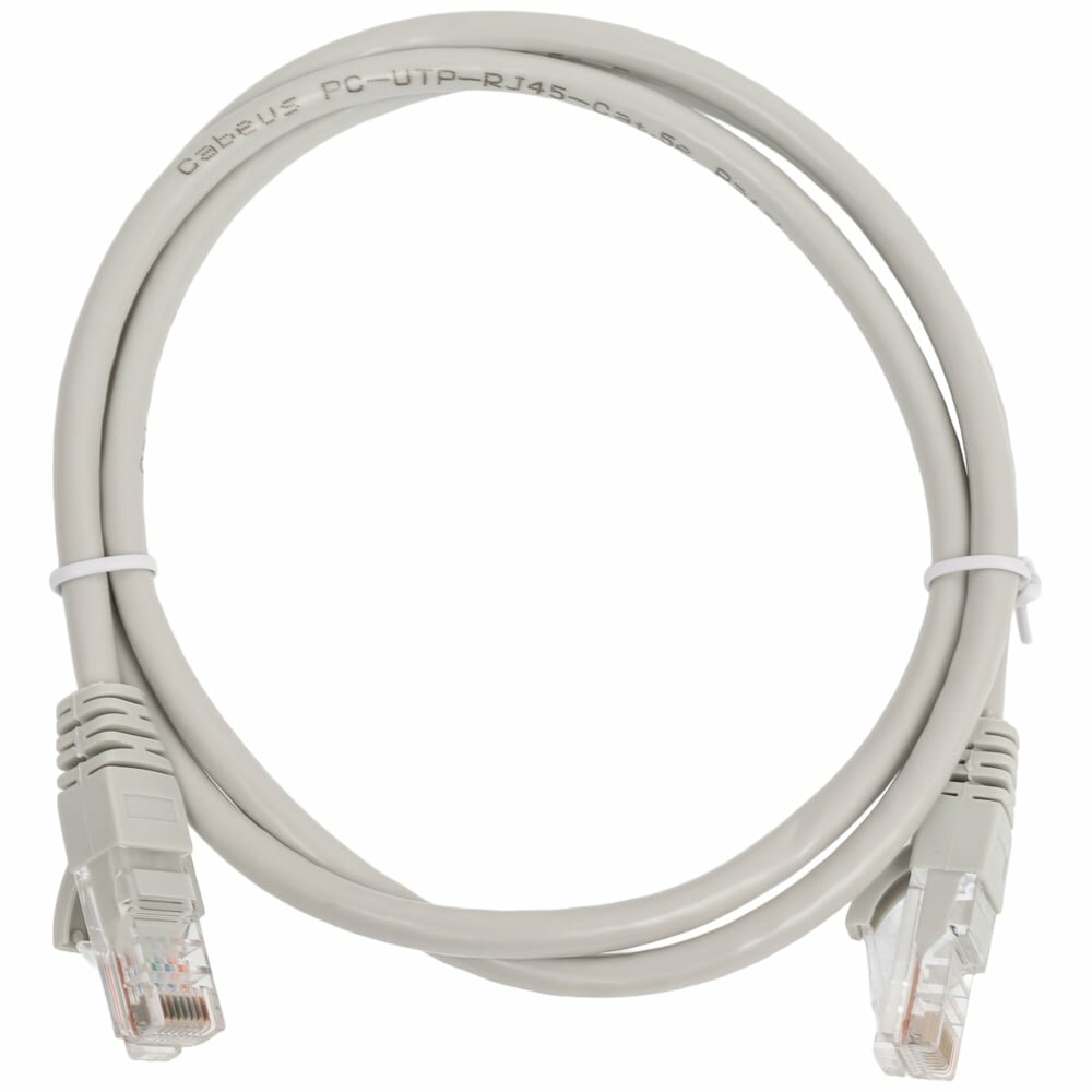Неэкранированный патч-корд Cabeus PC-UTP-RJ45-Cat.5e-1m