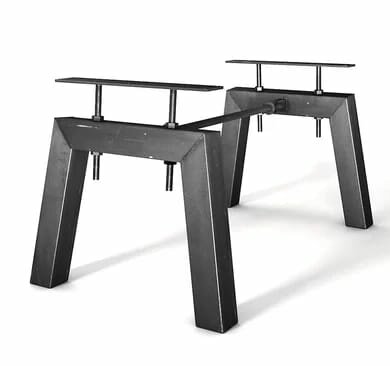 Металлическое дизайнерское подстолье / стиль Loft/ индивидуальное изготовление / порошковая окраска / Модель 10