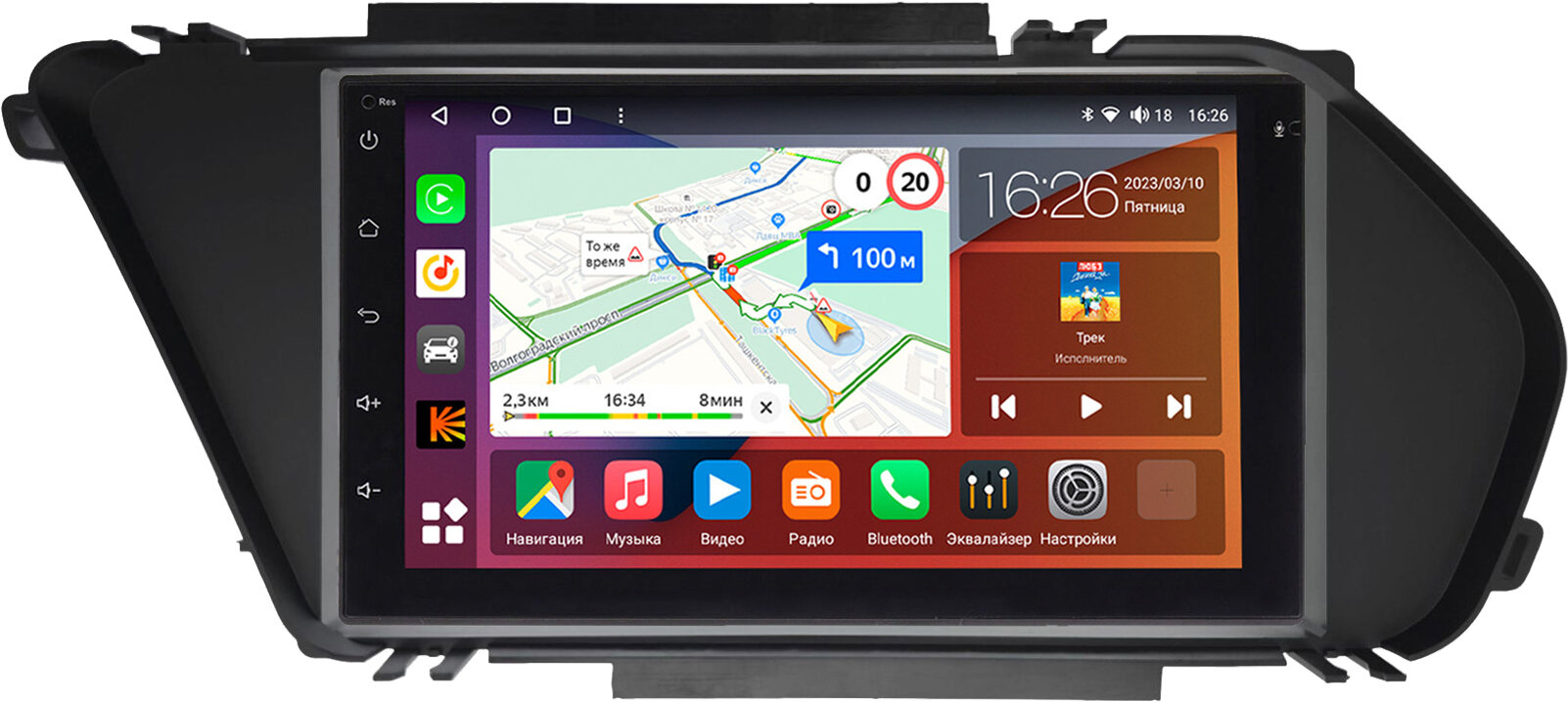 Штатная магнитола Mercedes GLK-klasse (X204) 2012-2015 Canbox H-Line 4479-RP-6493-482 Android 10 (4G-SIM, 8/128, DSP, QLed)