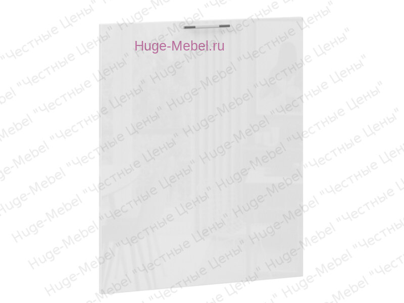 Фасад для посудомоечной машины 600 мм Ф-105 белый глянец (Ксения) Huge Mebel. Ширина 2600. Кухонные фасады
