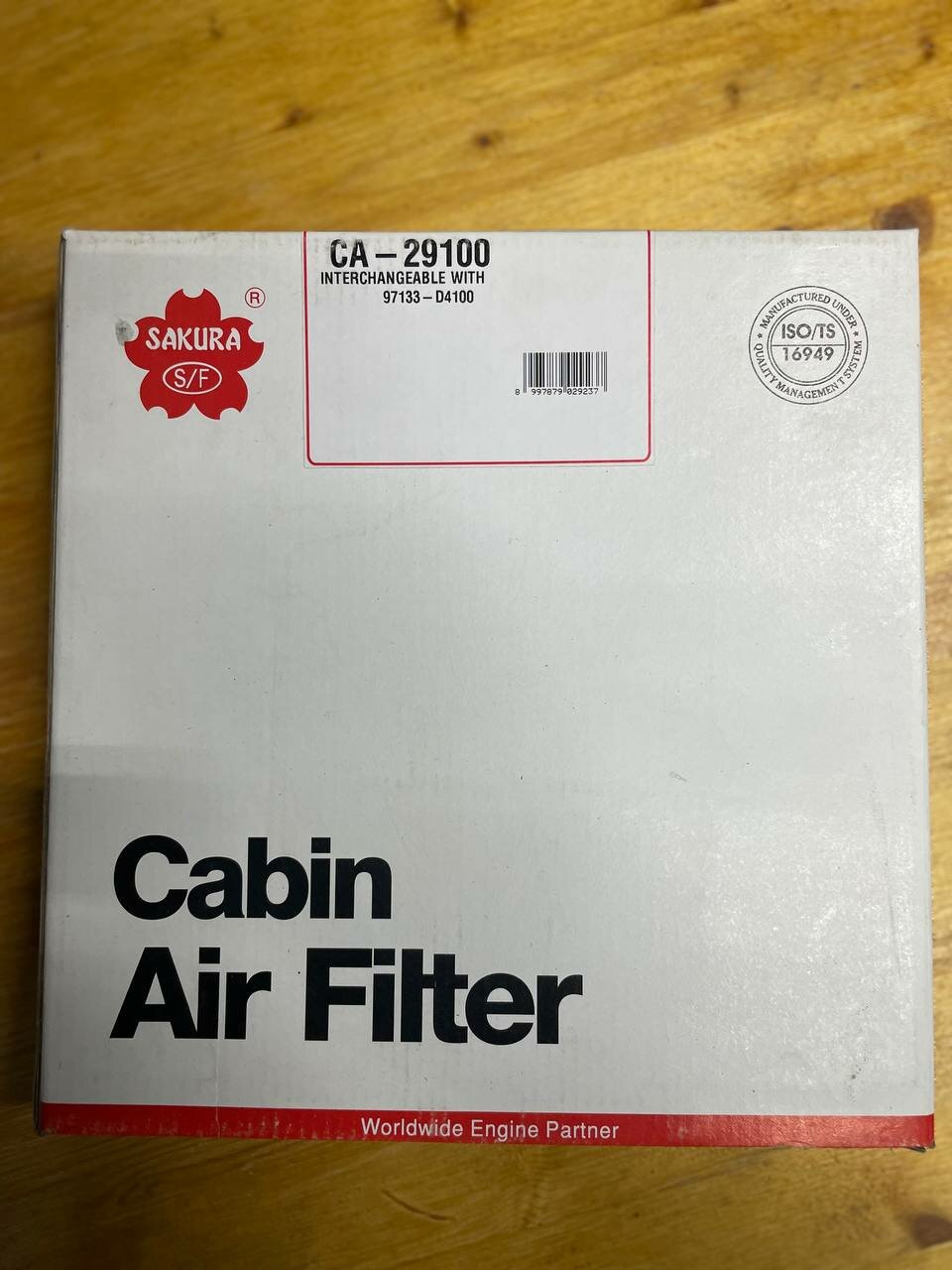Фильтр салона SAKURA CA29100