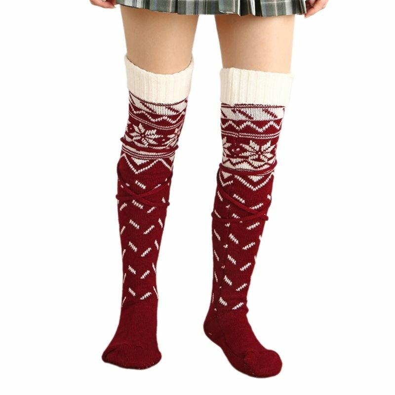 Рождественские чулки-темно-красные