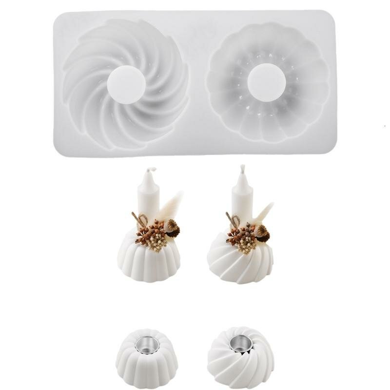 Силиконовая форма для свечей, 2 шт, Тип А