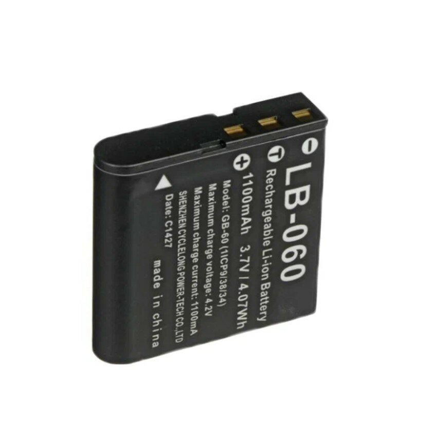 Аккумуляторная батарея MyPads 1100mAh LB-060 для фотоаппарата Kodak AZ361/ AZ362/ AZ421/ AZ422/ AZ522/ AZ526