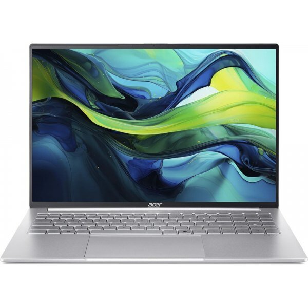 Ноутбук Acer SFL16-51M-54BL 16", IPS, Intel Core Ultra 5 115U 1.5ГГц, 8-ядерный, 16ГБ LPDDR5, 512ГБ SSD, Intel Graphics, без операционной системы, серебристый (nx. d3ucd.002)