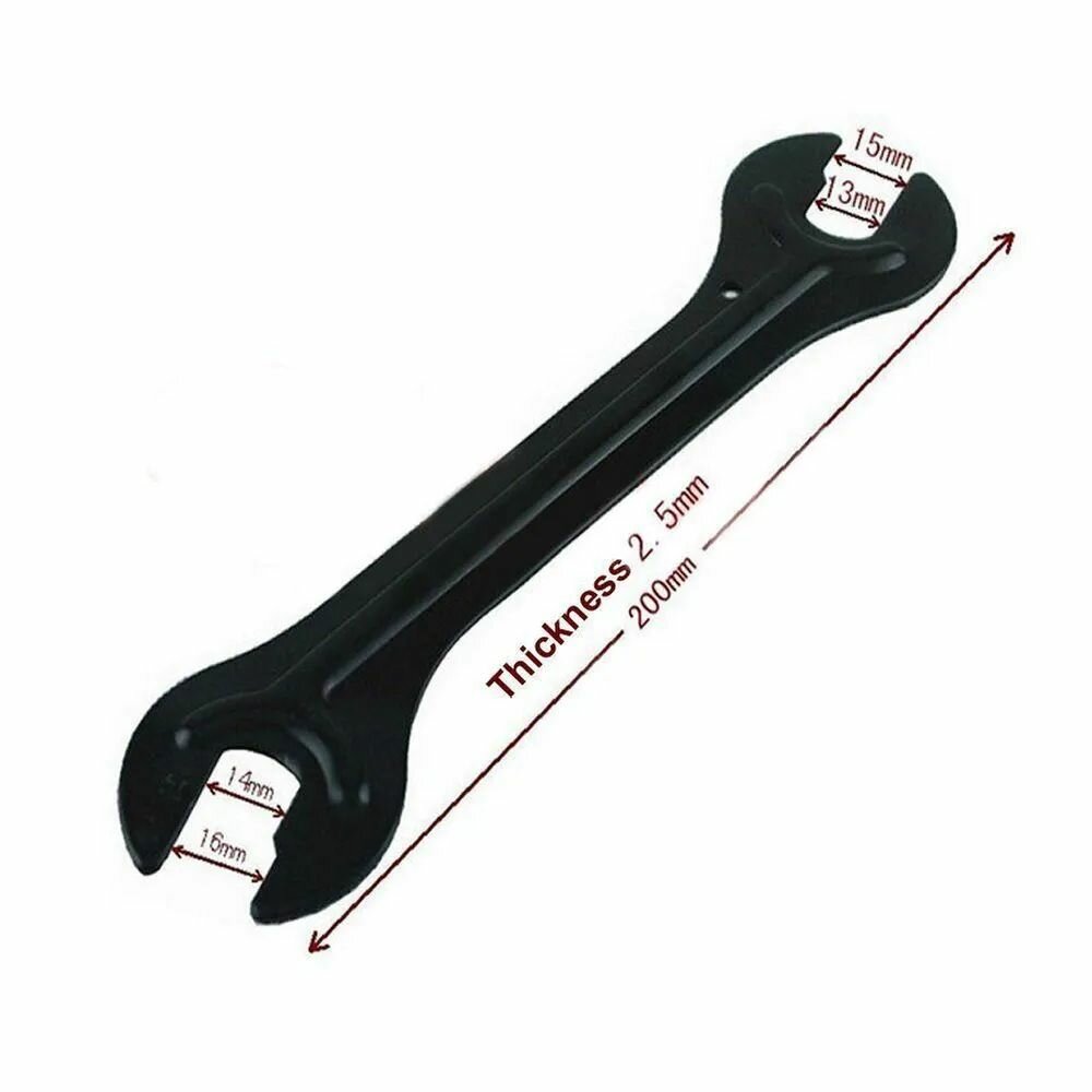 Велосипедный конусный ключ для втулок из нержавеющей стали, легкий и прочный инструмент для ремонта.