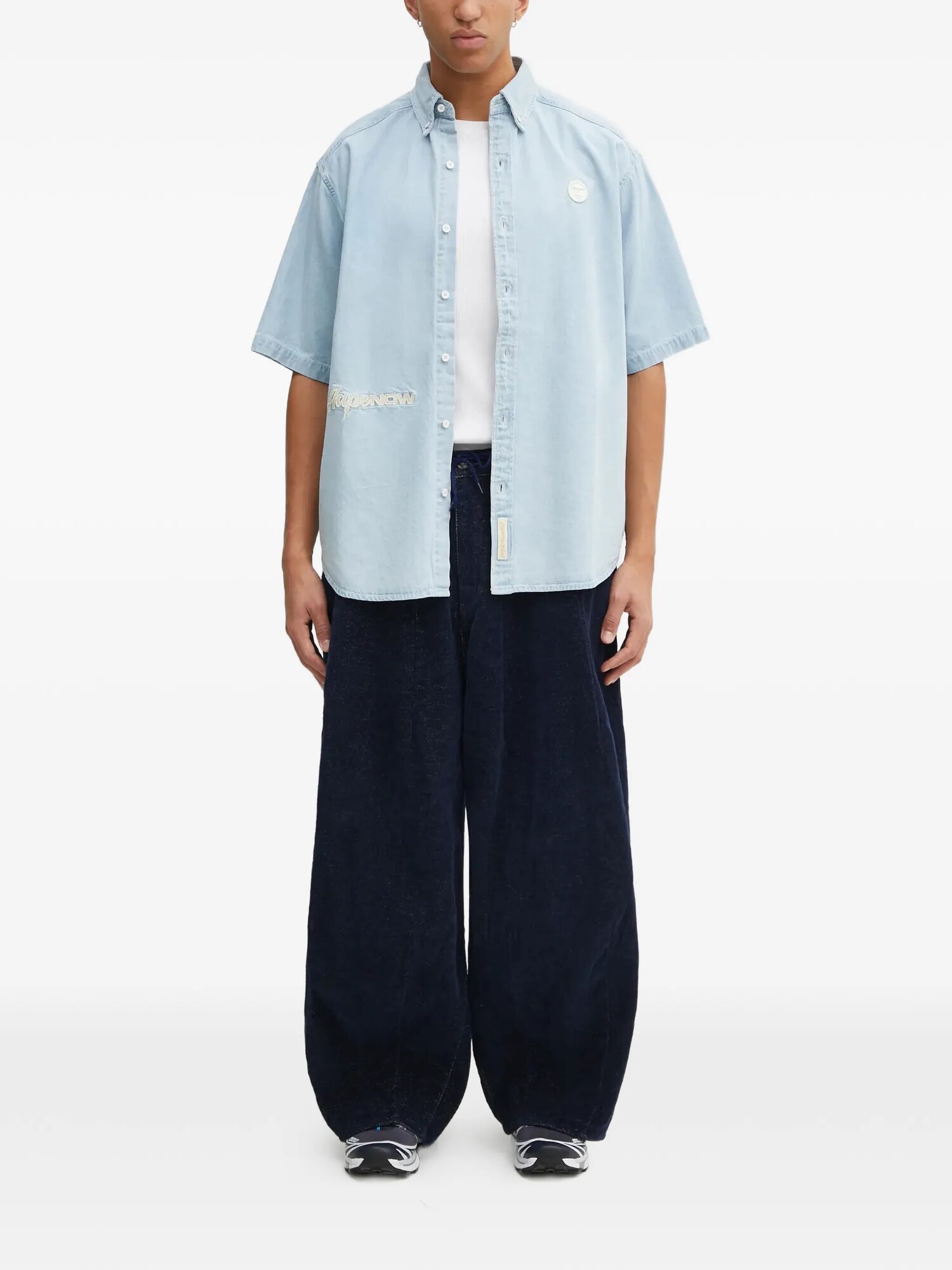 Рубашка AAPE BY A BATHING APE Now, размер 10, blue — фото 1