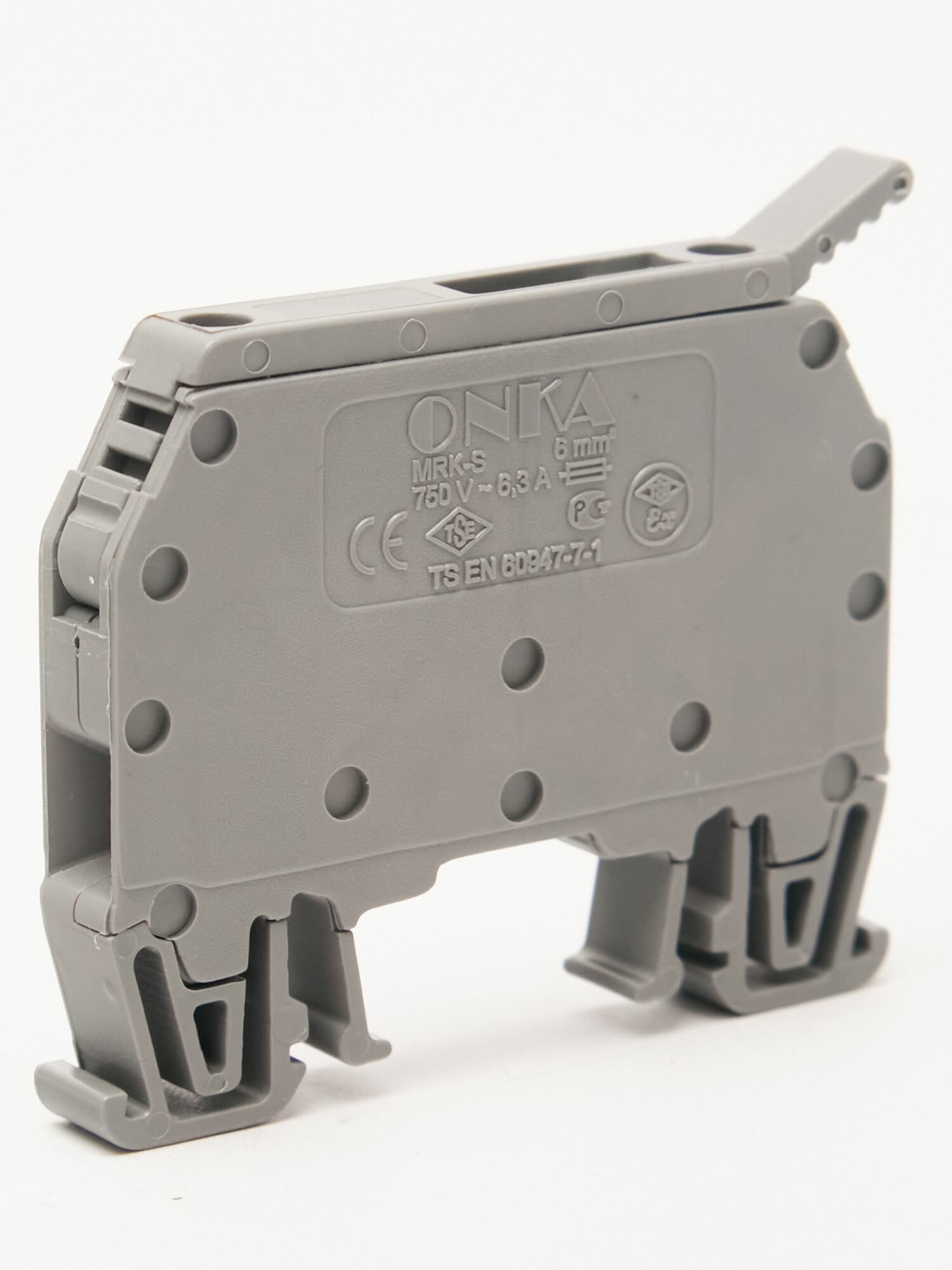 Клемма винтовая ONKA MRK-S 6, 6 кв мм, серый, для предохранителя 5x20 1010241