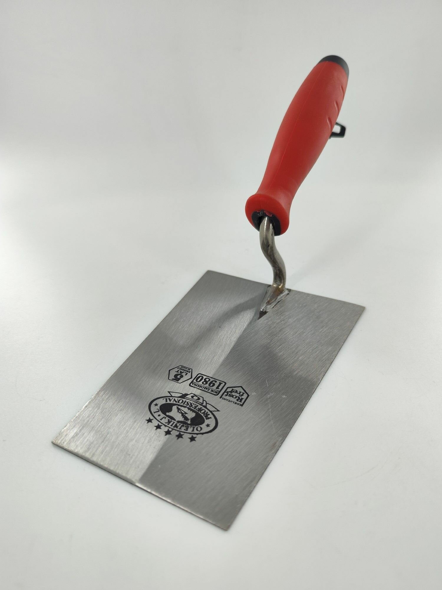 Кельма трапеция из закаленной нержавеющей стали Olejnik Premium 122118-2KS (180мм)