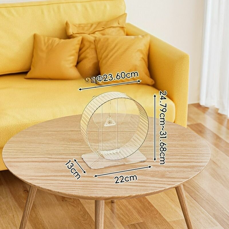 Большая акриловая клетка для сирийского хомяка, прозрачная вилла для грызунов, многоуровневый террариум с аксессуарами, размер 60x40x40 см, прозрачный пластик